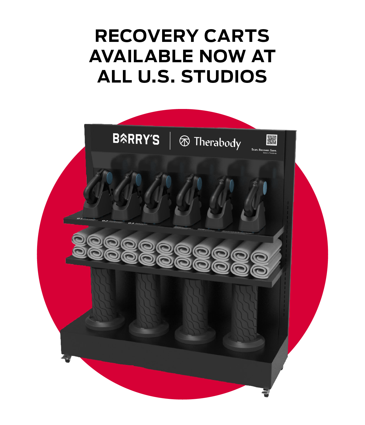 Barry's x Therabody: Post-workout Recovery Carts | Barry’s